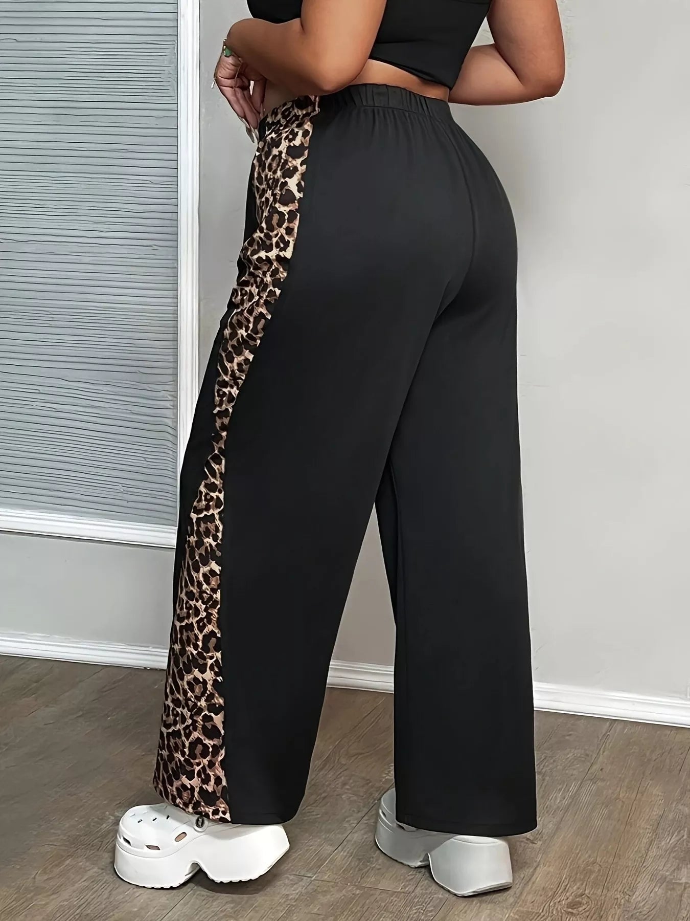 Plus Size Leopard Print Wide Leg Pants – Sparkled Leopard Boutique