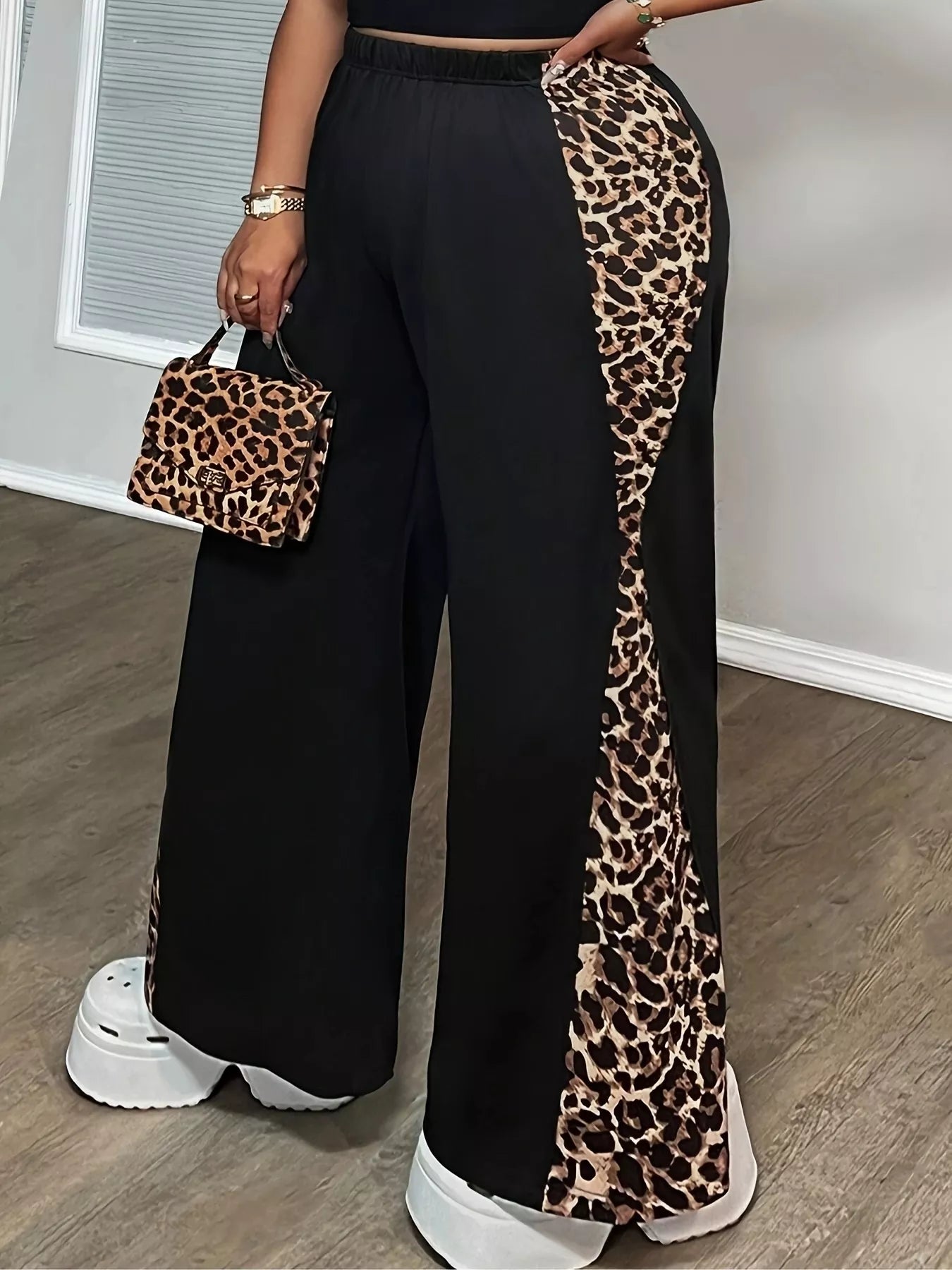 Plus Size Leopard Print Wide Leg Pants – Sparkled Leopard Boutique