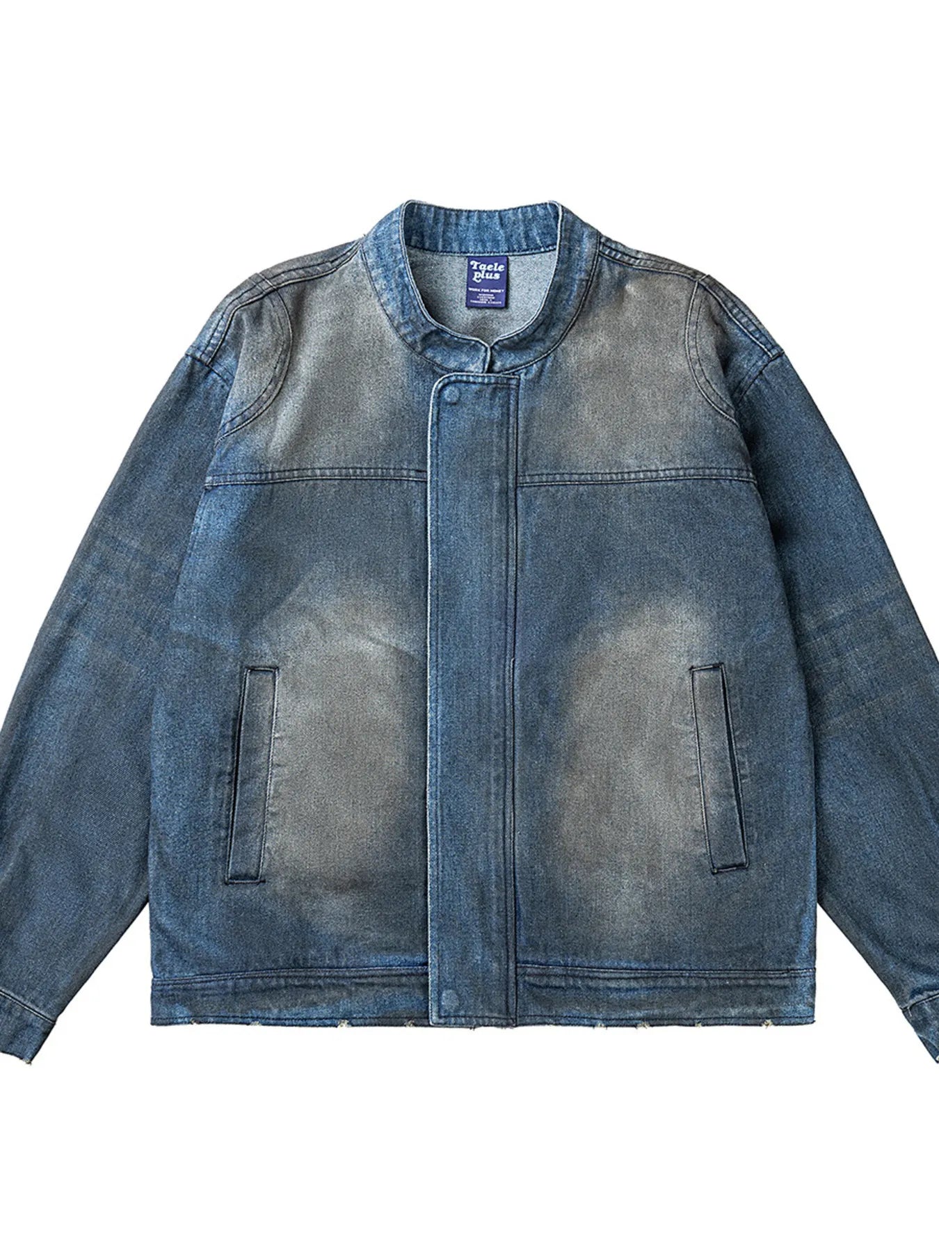 Men's Washed Denim Bomber Jacket – Sparkled Leopard Boutique