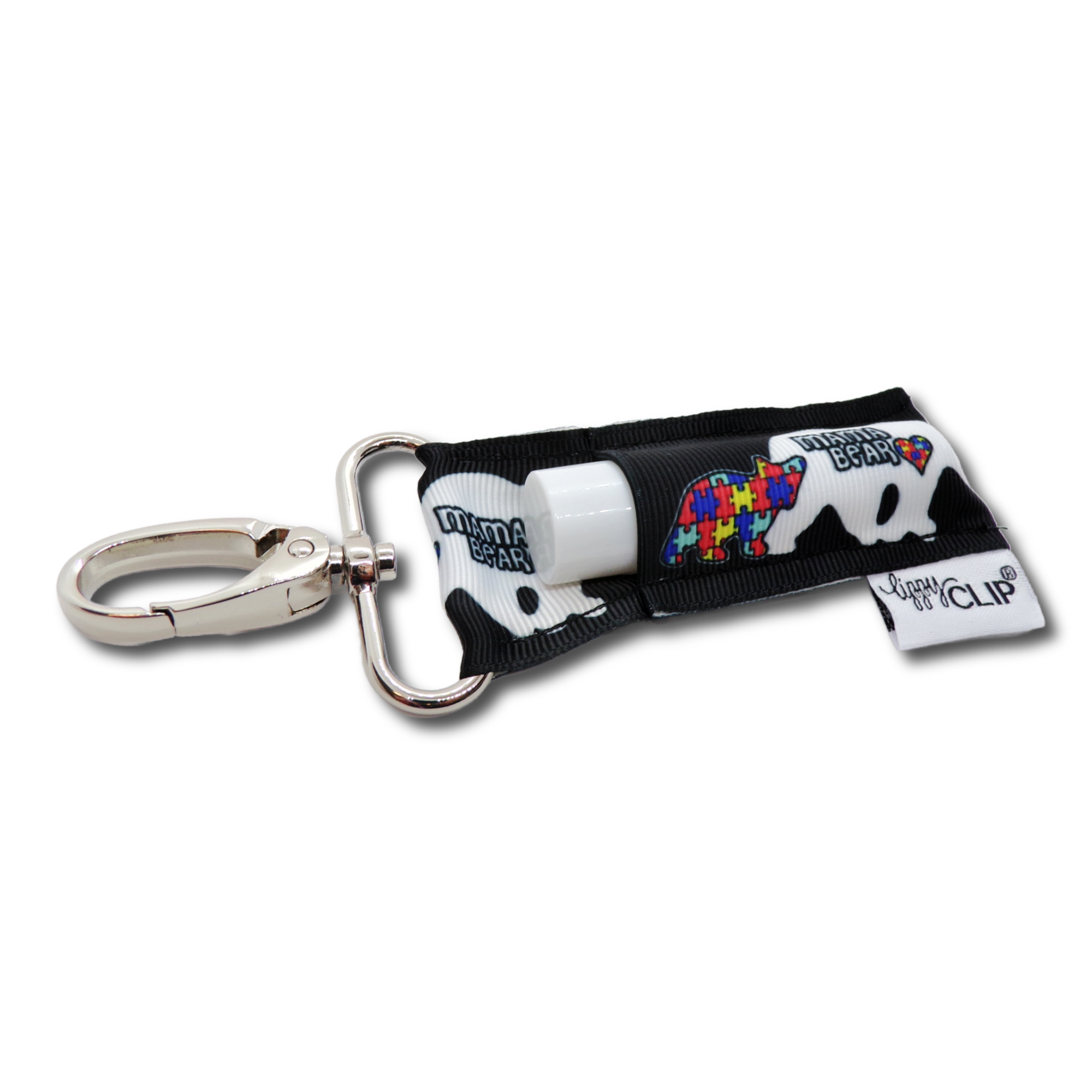 Autism Mama LippyClip® Lip Balm Holder – Sparkled Leopard Boutique
