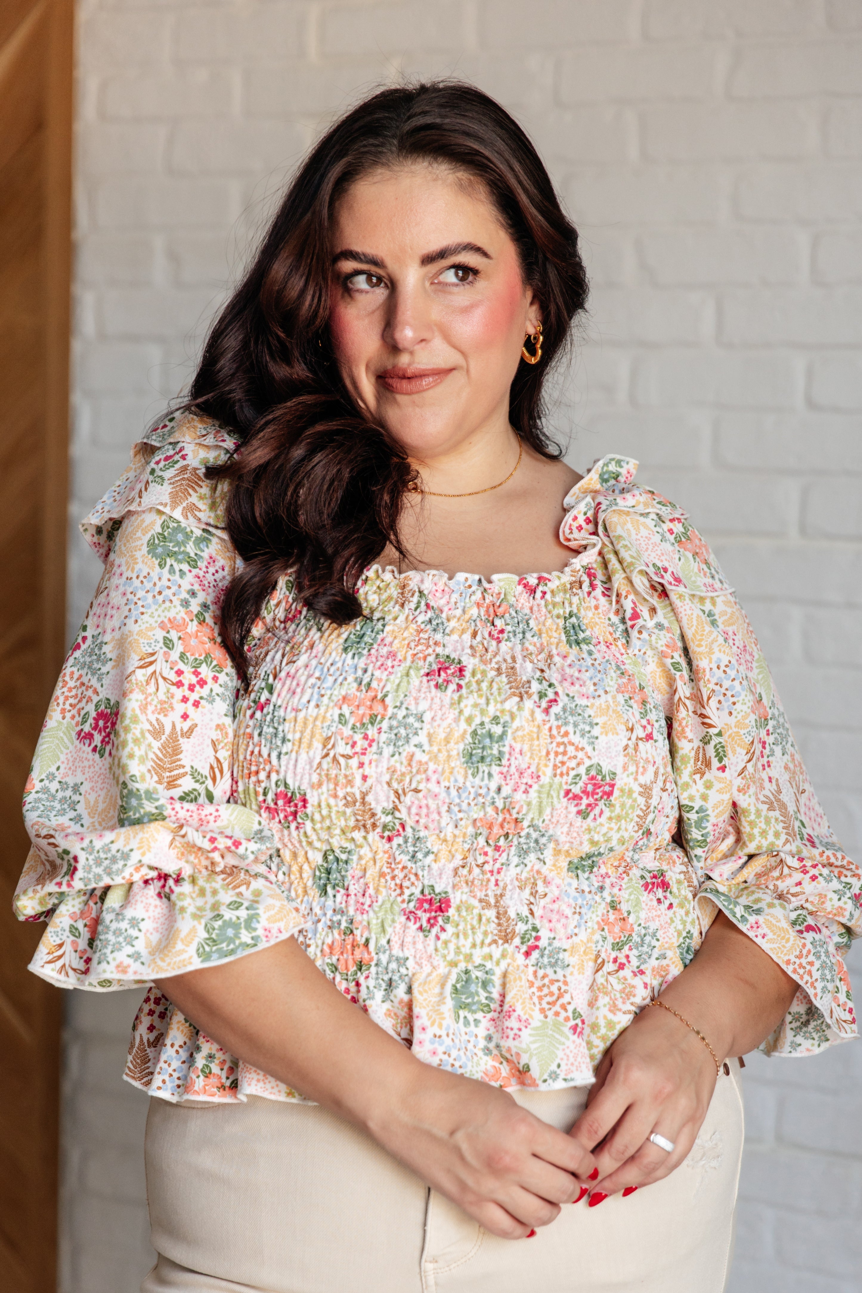 Social Season Smocked Elastic Blouse – Sparkled Leopard Boutique